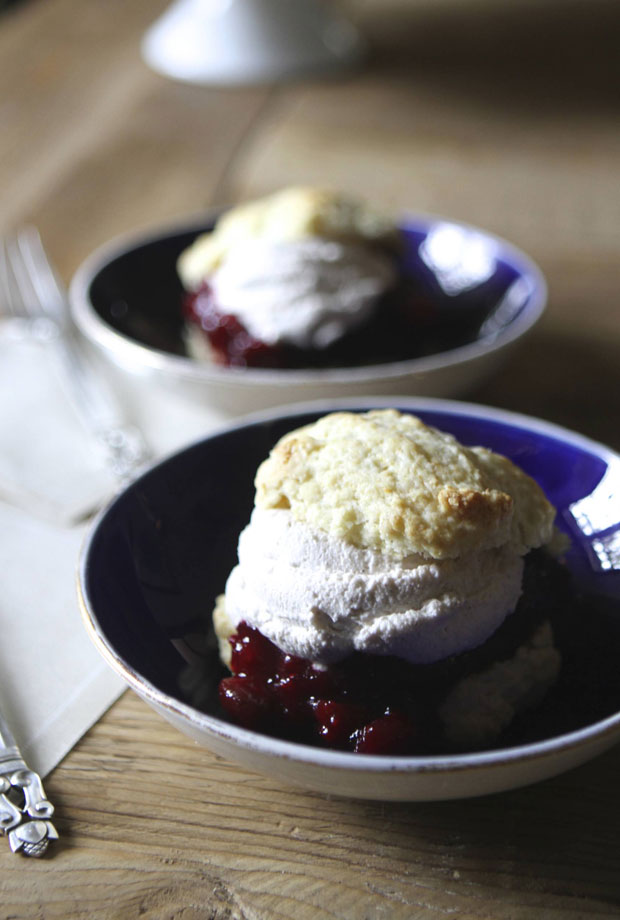 Cranberry Shortcake with Cinnamon Whipped Cream