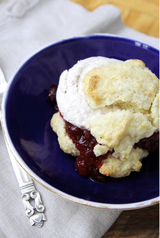 Cranberry Shortcake with Cinnamon Whipped Cream