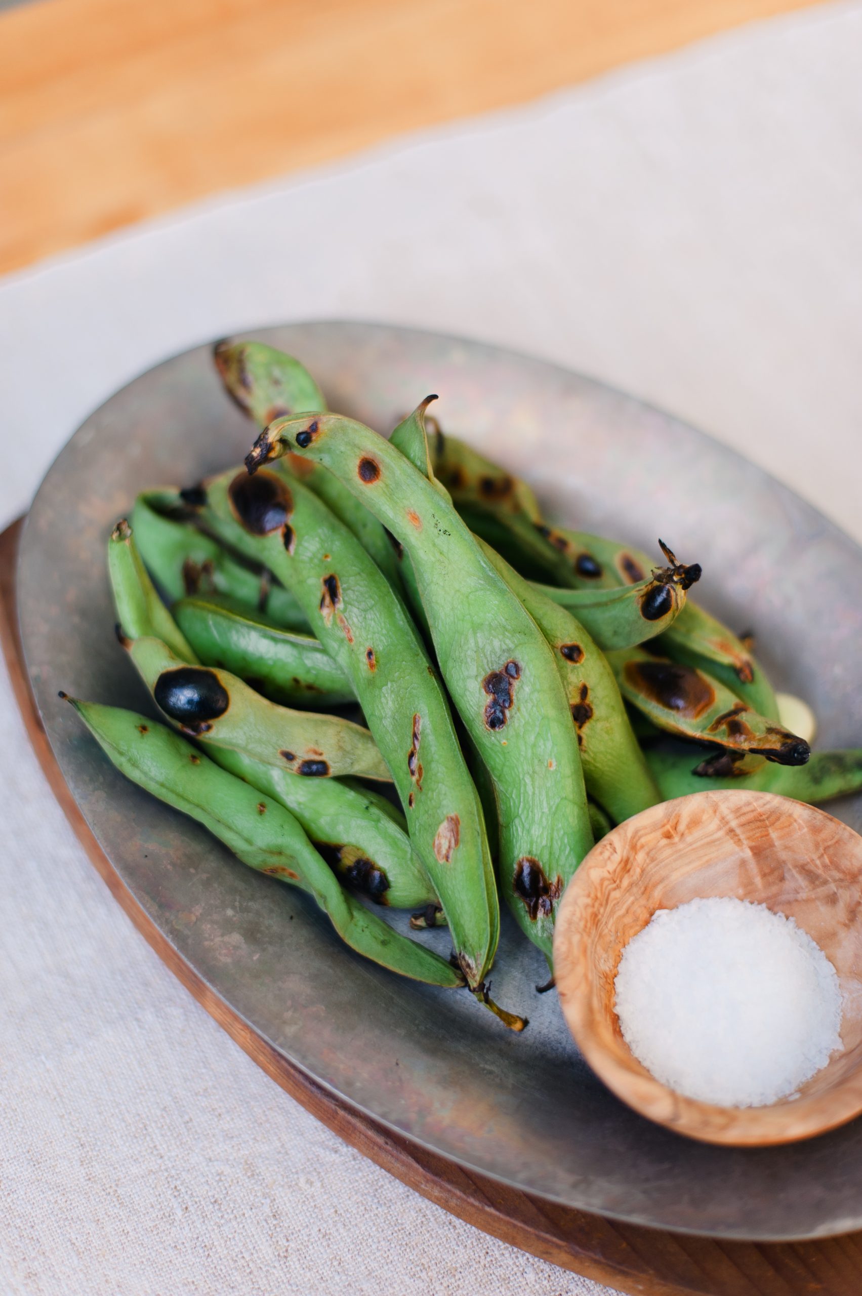 Grilled Fava Beans